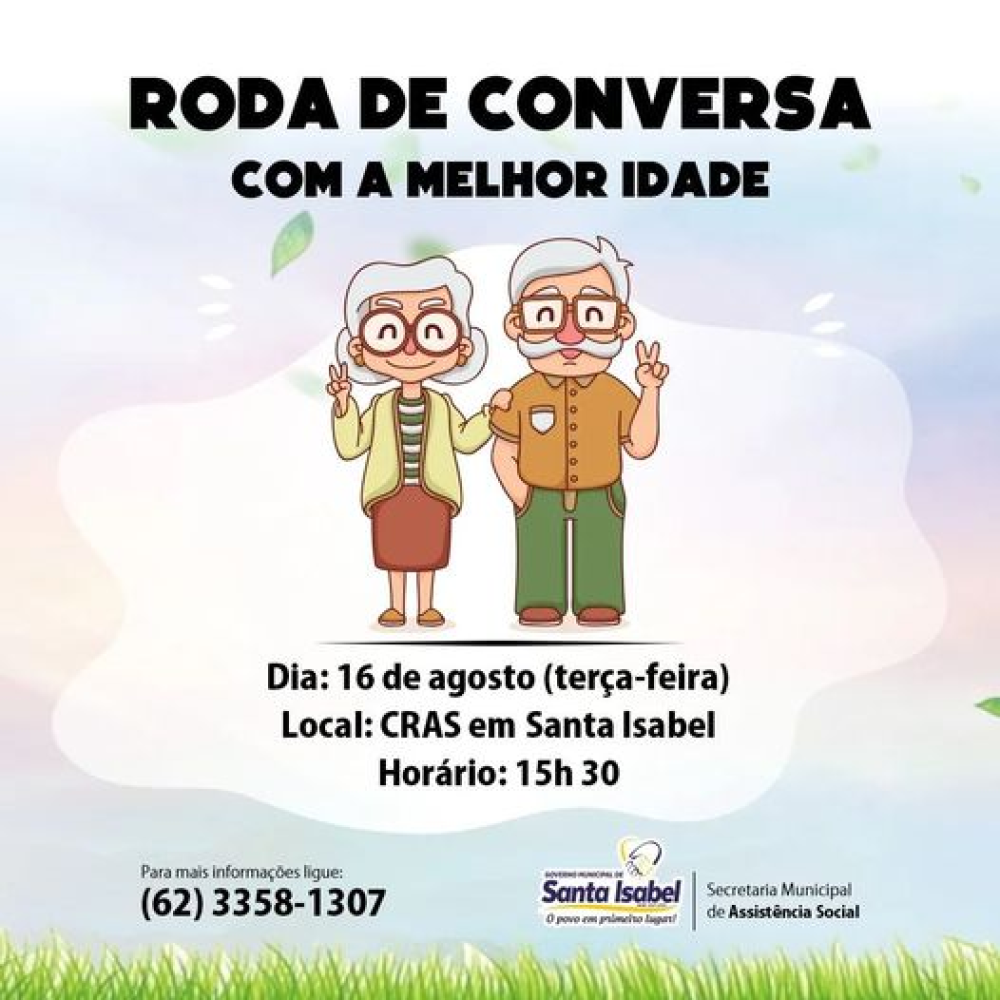 Roda de Conversa com a melhor idade - Prefeitura Municipal de Santa Isabel